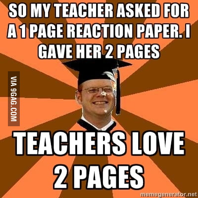 Typical over achieving student - 9GAG