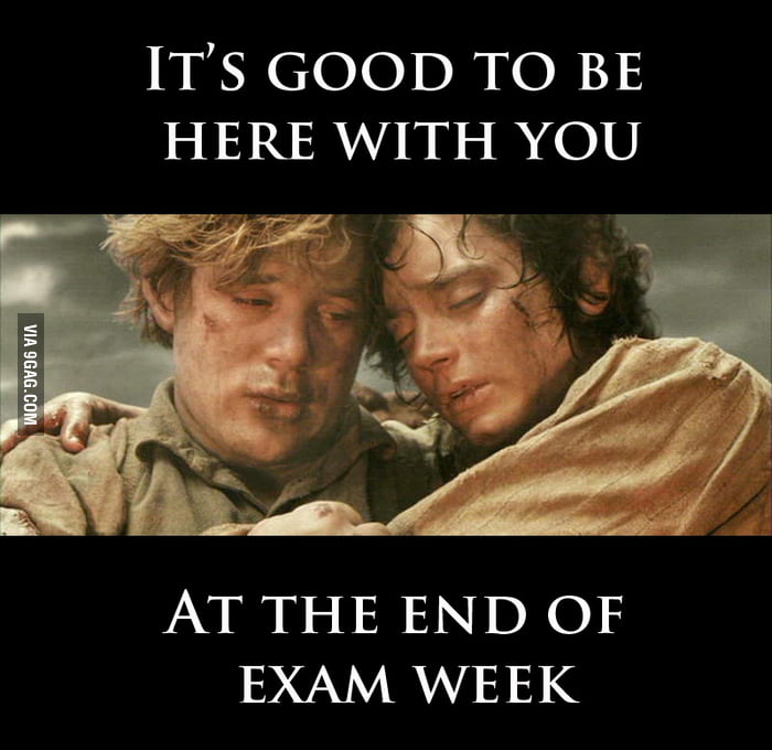 After exam week. - 9GAG