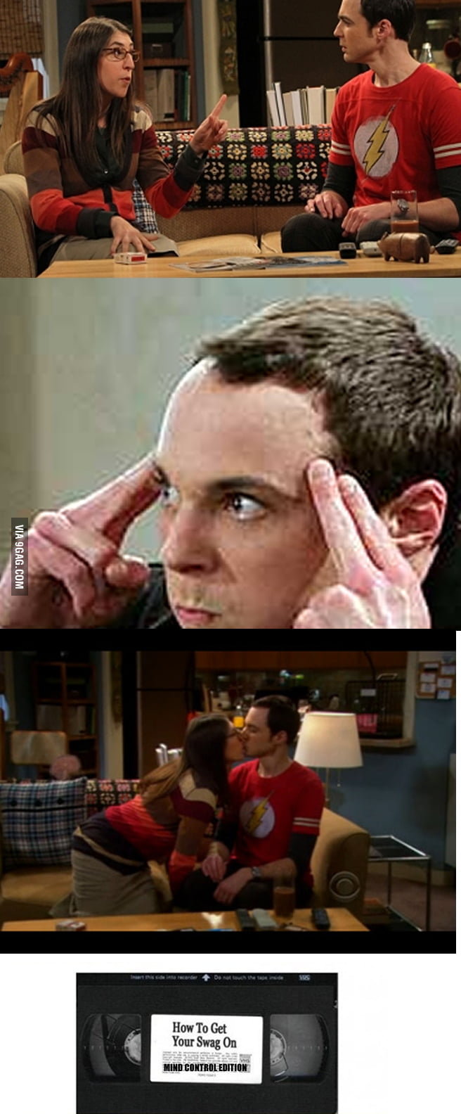Sheldon mind control = swag - 9GAG