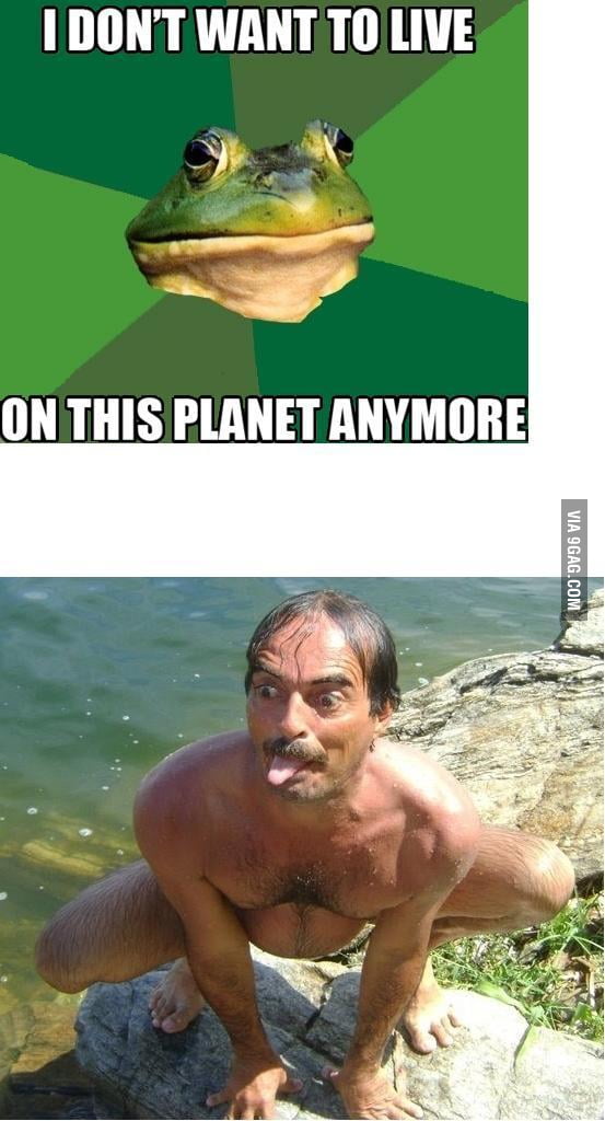 Poor frog ! - 9GAG