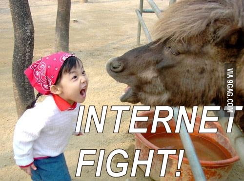 How I feel when internet fight with someone ! - 9GAG
