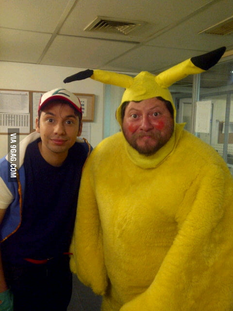 Go Pikachu! use body slam, it's super effective! - 9GAG