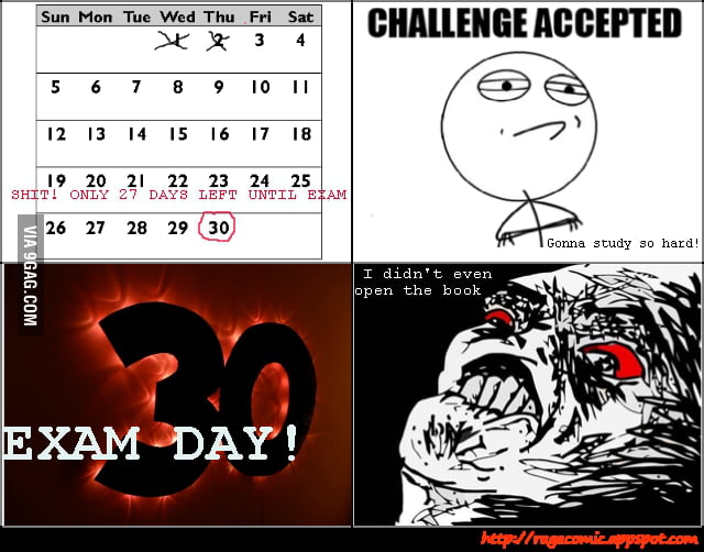 Exam Rage - 9GAG