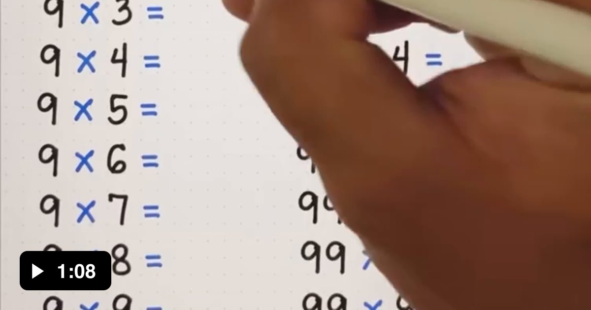 Multiplication timetable hack - 9GAG