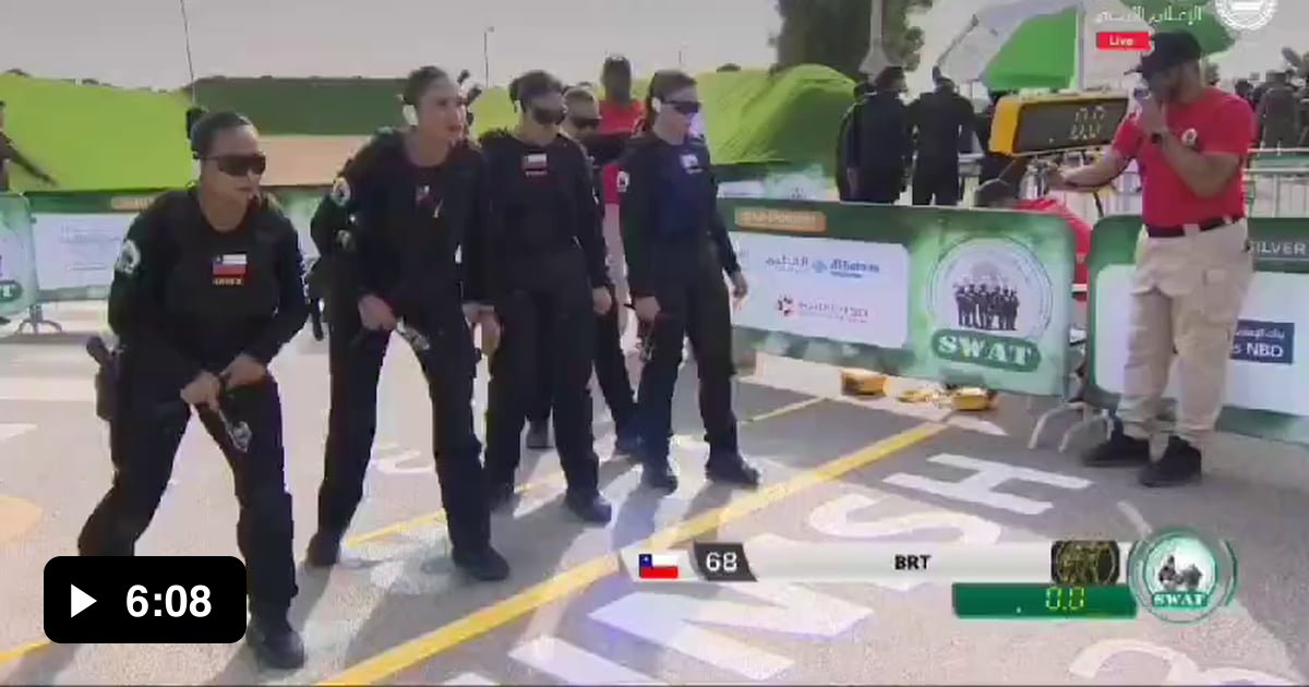 Chile decided to highlight an all women Swat team for international competition in UAE. It went ...
