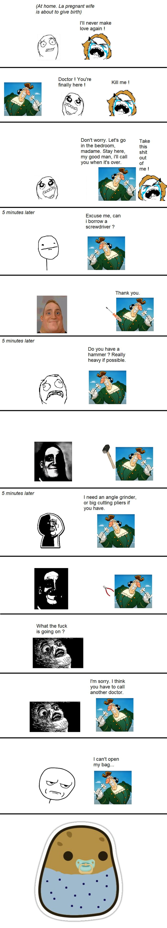 Rage comic and traditional ending. - 9GAG
