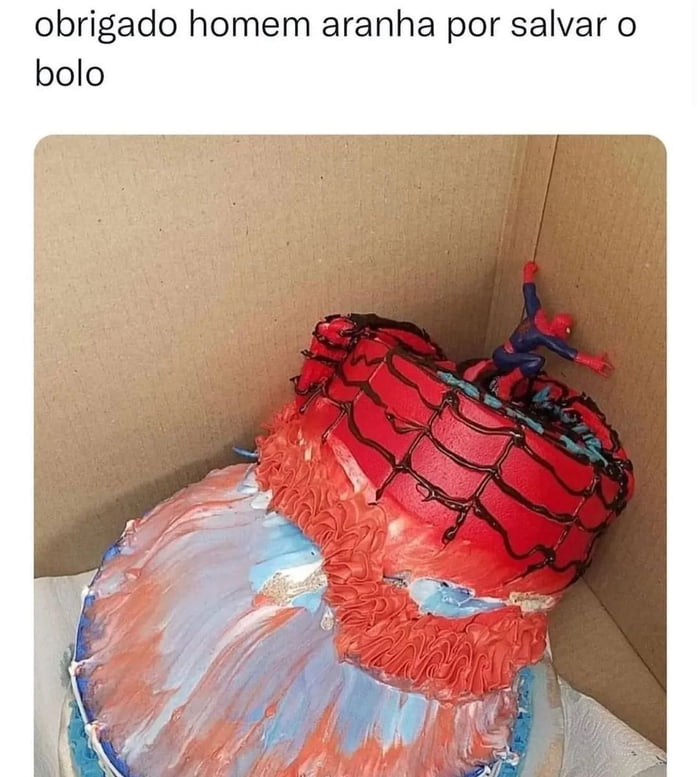 Thanks Spider-Man for save the cake - 9GAG