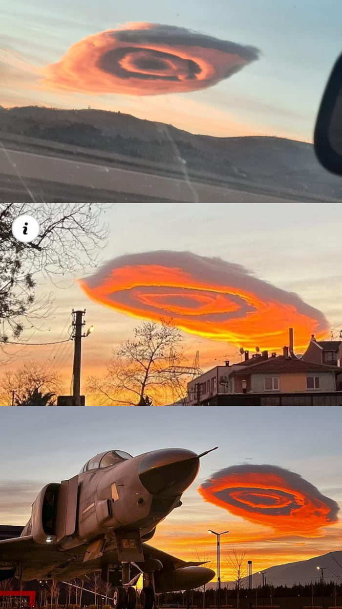 Weird cloud in turkey today .. is that sauron's Eye ? - 9GAG