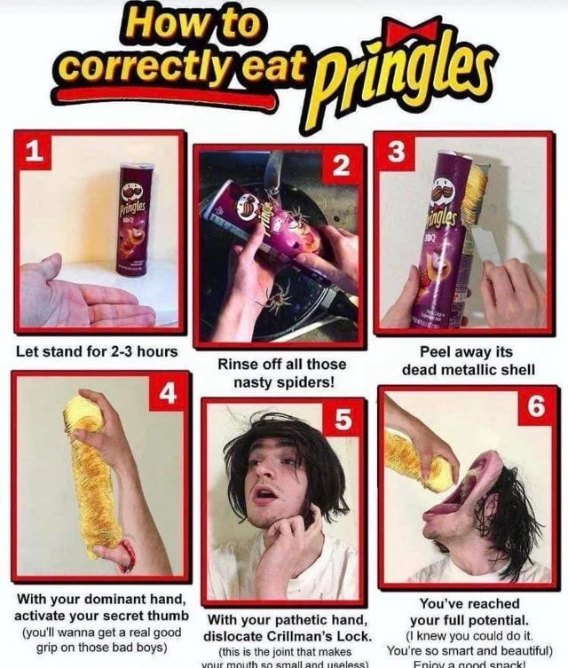 The best Pringles tutorial out there - 9GAG