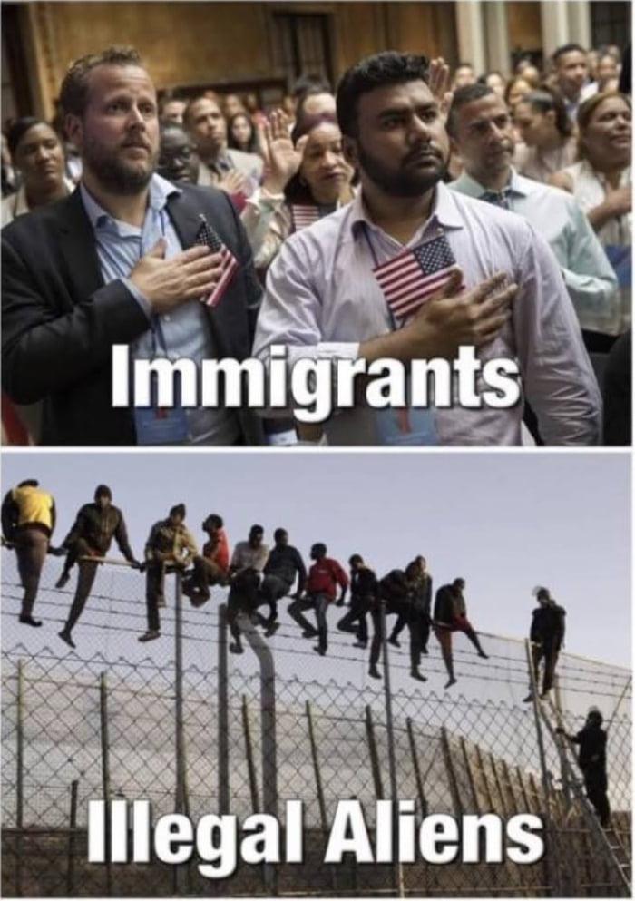Immigrants are fine. Law breakers are not. - 9GAG