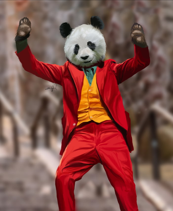 Panda+Joker->Poker - 9GAG