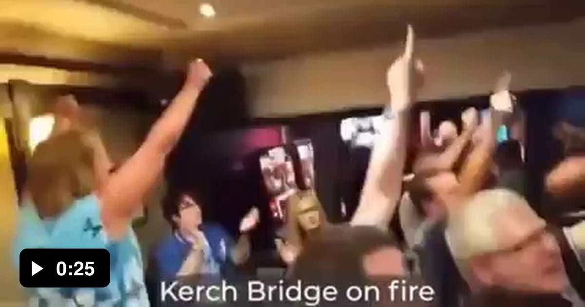 People celebrating after Kerch bridge being down! - 9GAG