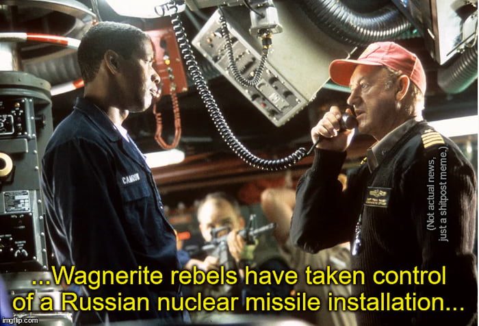 Everyone's laughing about the Wagner revolution, until some asshat opens Pandora's box... - 9GAG