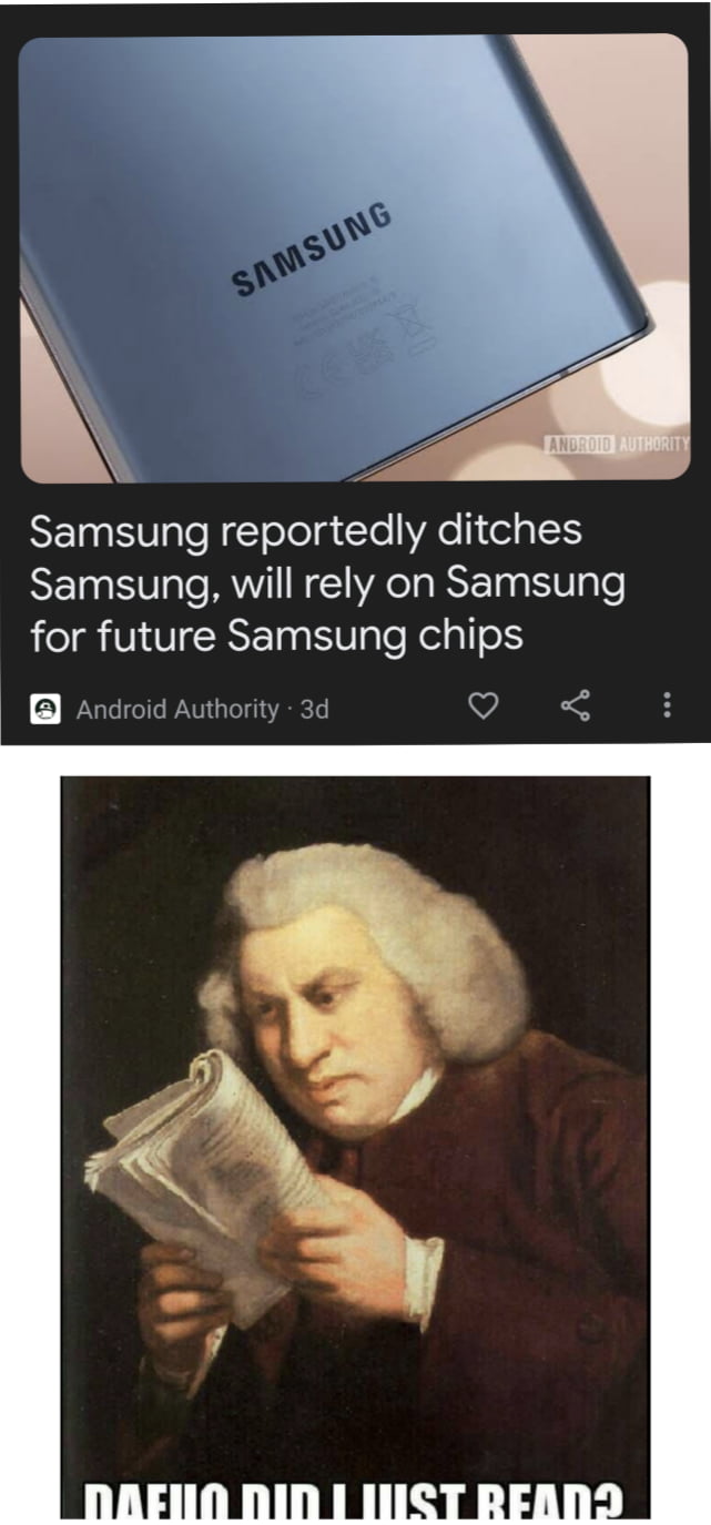 In related news, Samsung is reportedly changing their name from Samsung ...