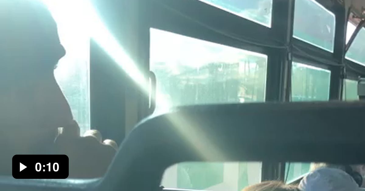 Dude vaping on the bus. Stinks like hell - 9GAG