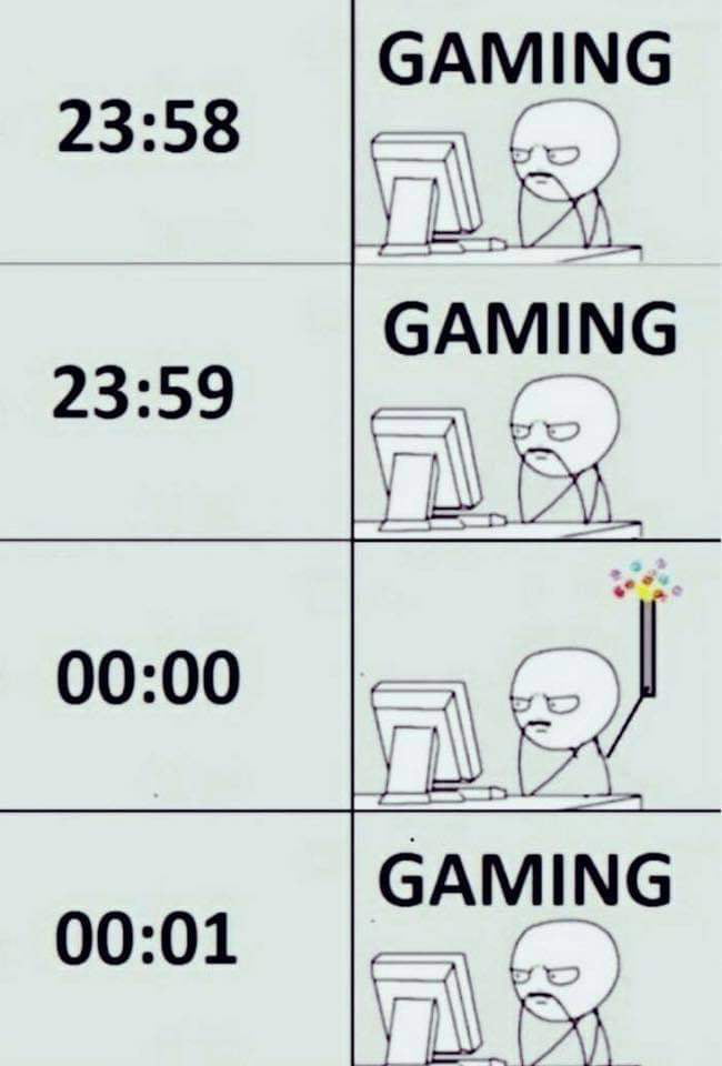 The tradition of this meme, to all my fellow 9gaggers Happy New Year ...
