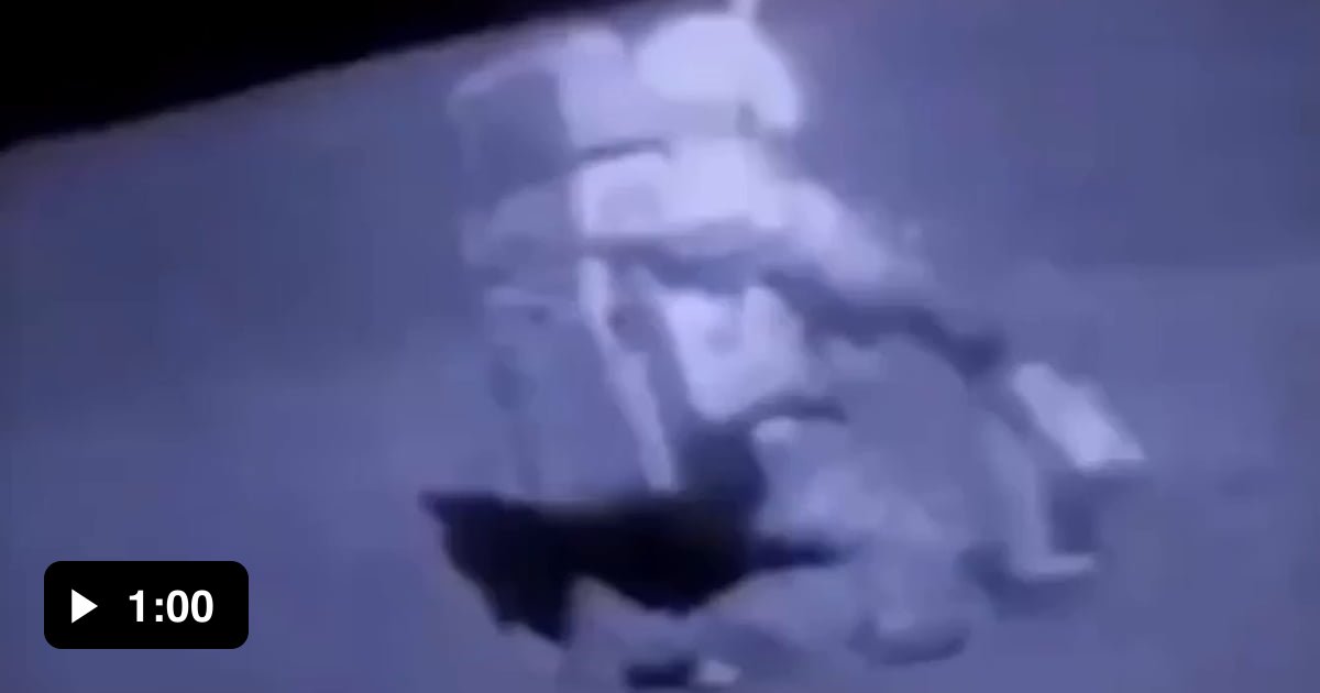 Archival Footage of NASA Astronauts trying to walk on the Moon - 9GAG