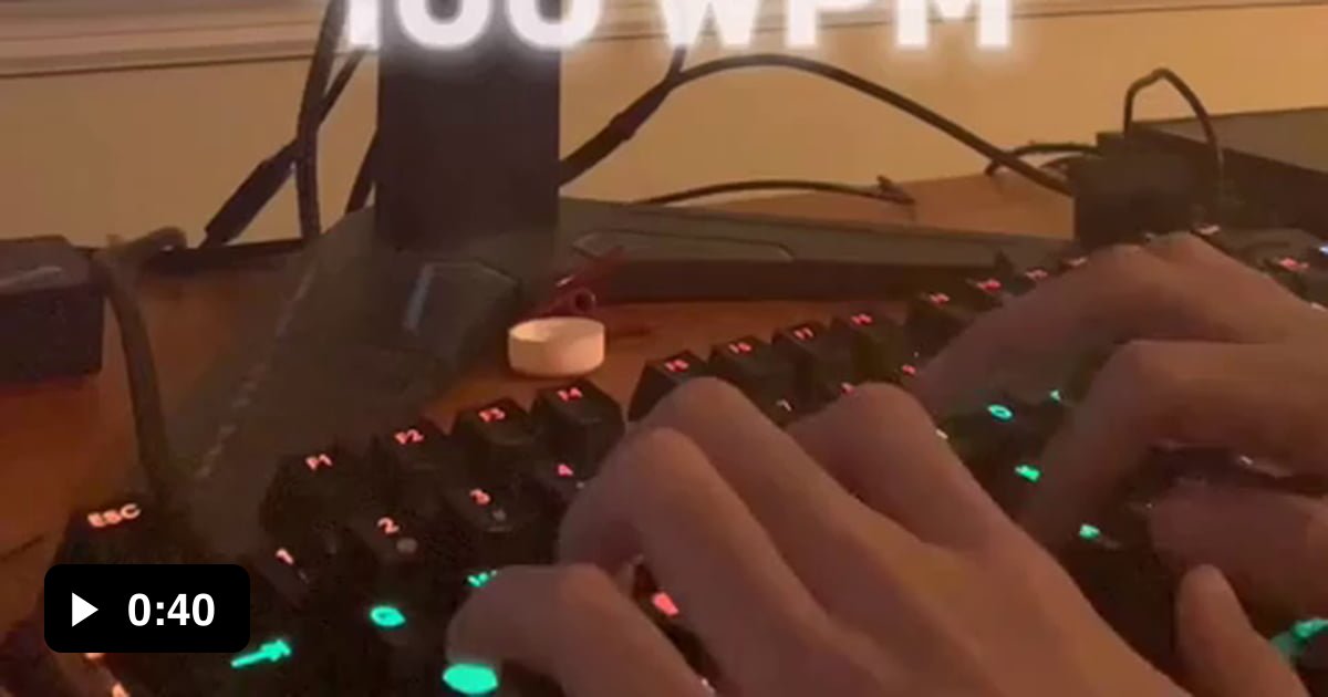 Typing 300 words per minute - 9GAG