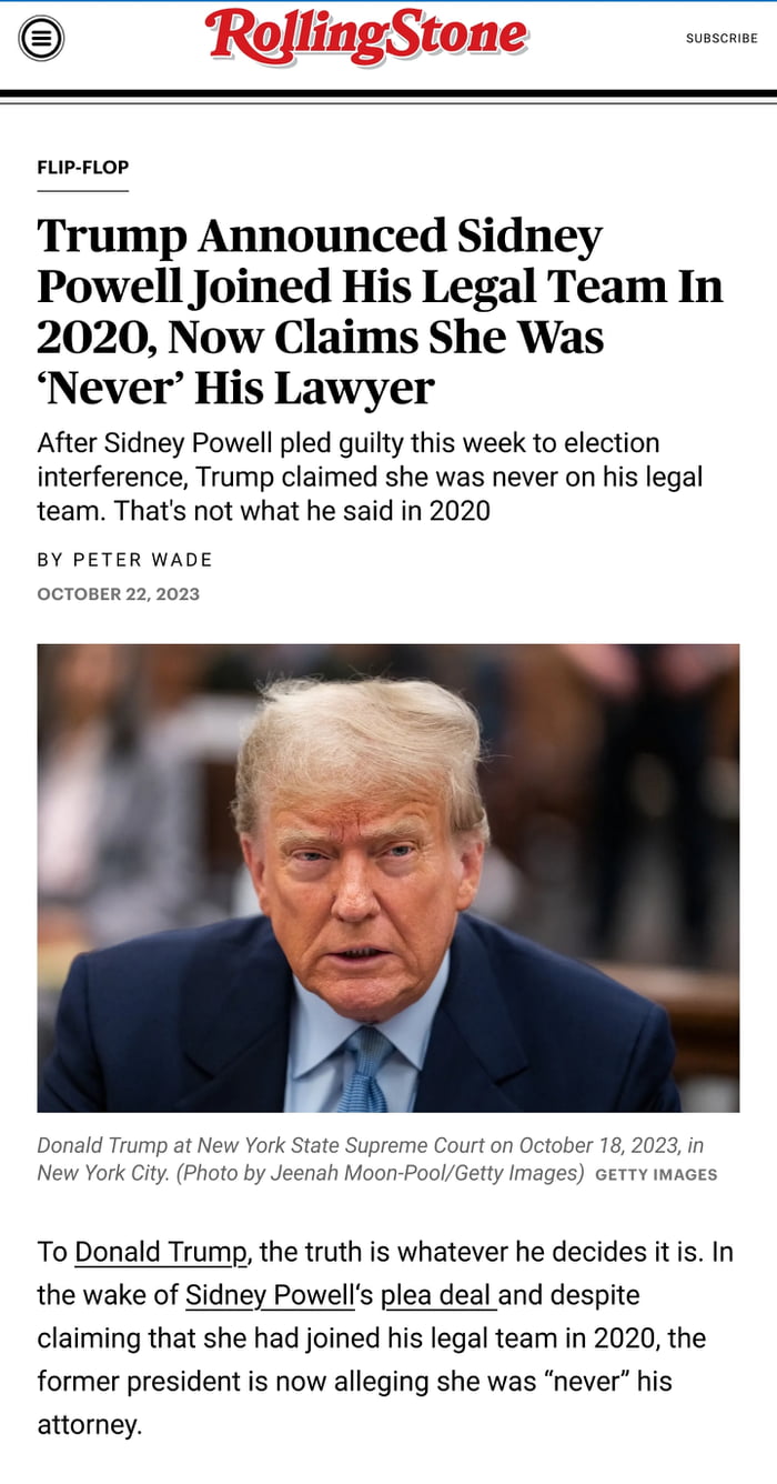 Truth is whatever Trump decides it is. This time, he's telling his ...