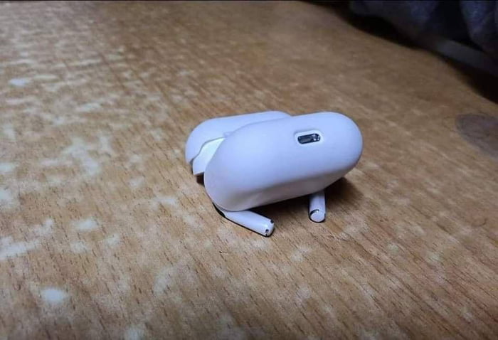 Airpod fell in style - 9GAG