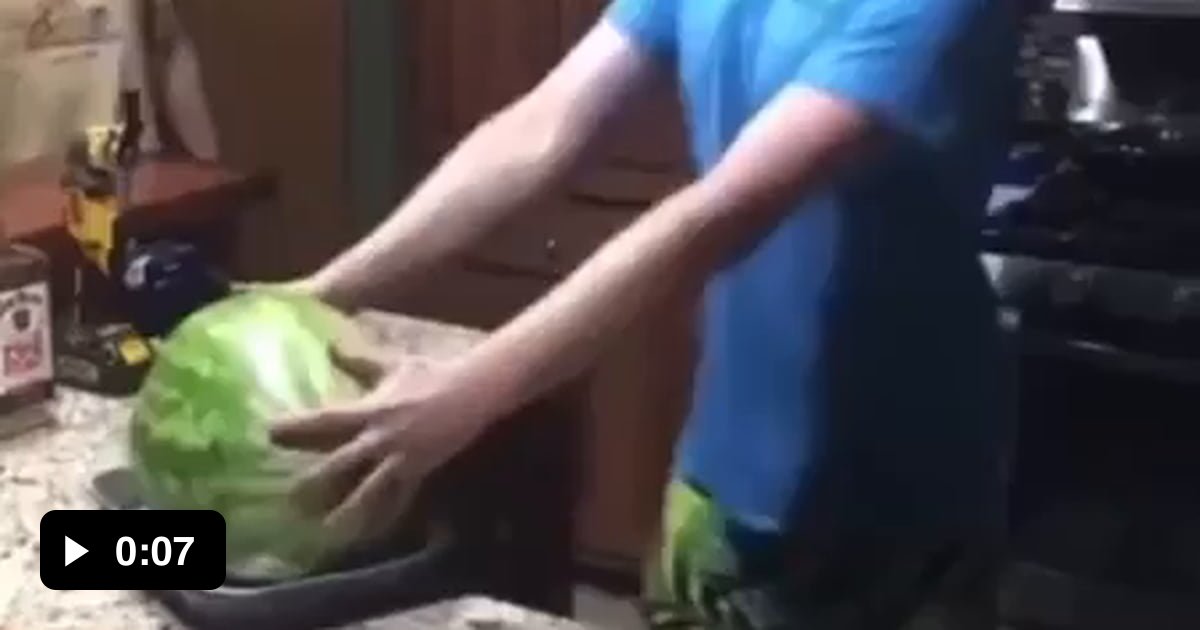 Man vs Watermelon - 9GAG