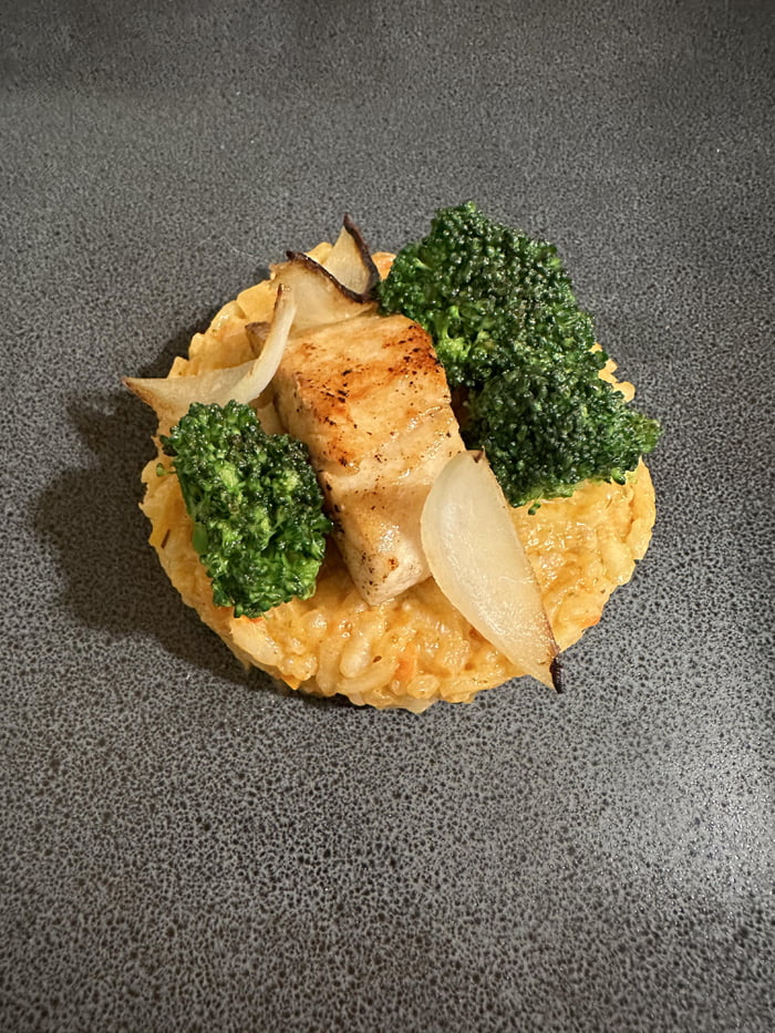 Break up seafood risotto with mahimahi - 9GAG