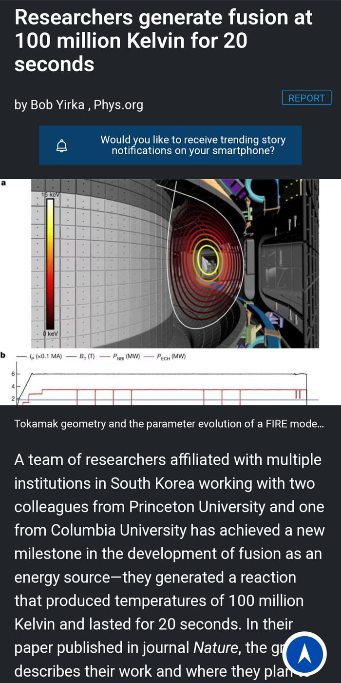Edging closer to the solution to all energy problems! - 9GAG