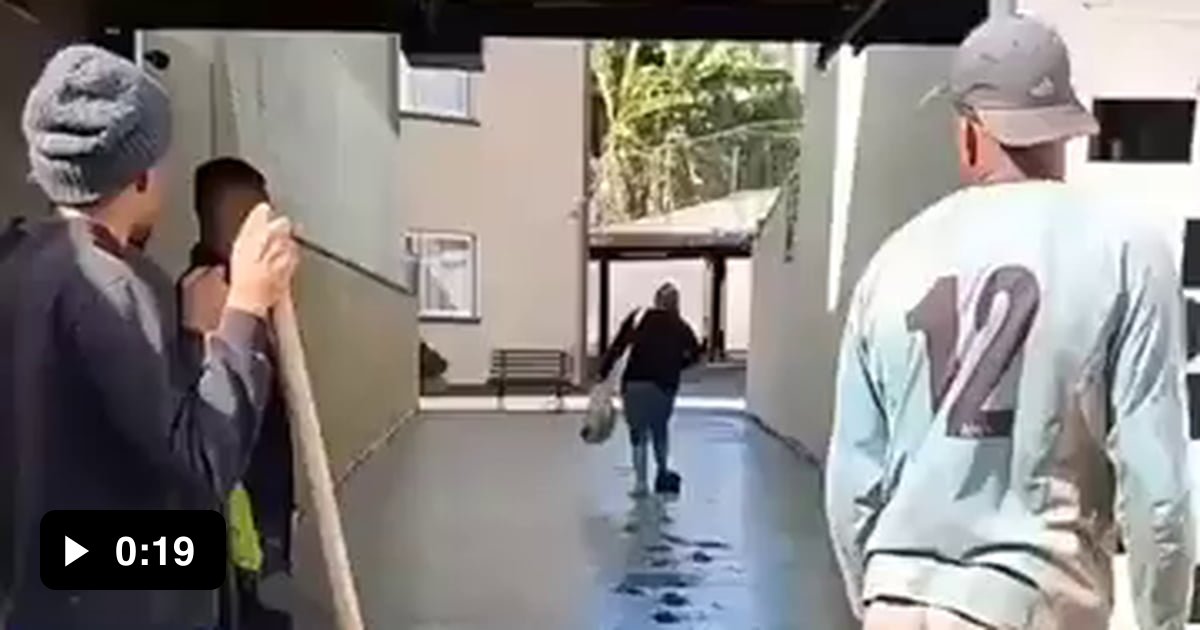 Lady decides to walk through wet cement. - 9GAG