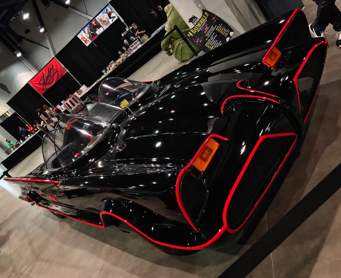 The owner of the original Batmobile drove it out to a convention this ...