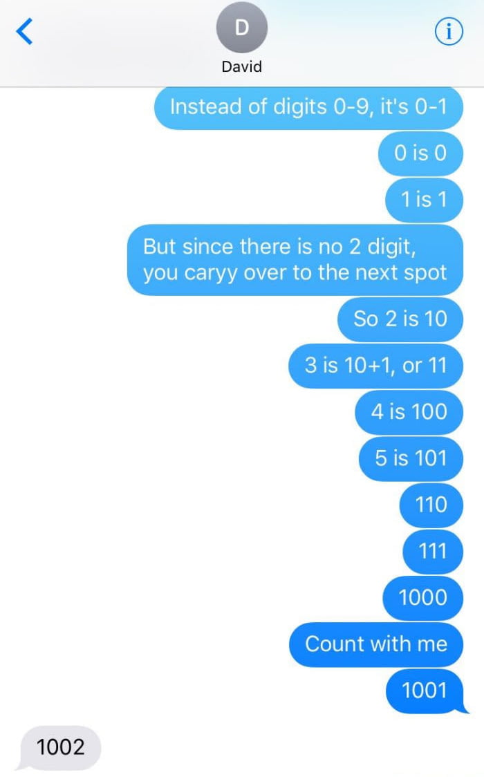 Teaching him binary - 9GAG