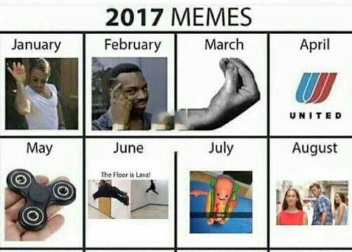 2017 memes calendar so far - 9GAG