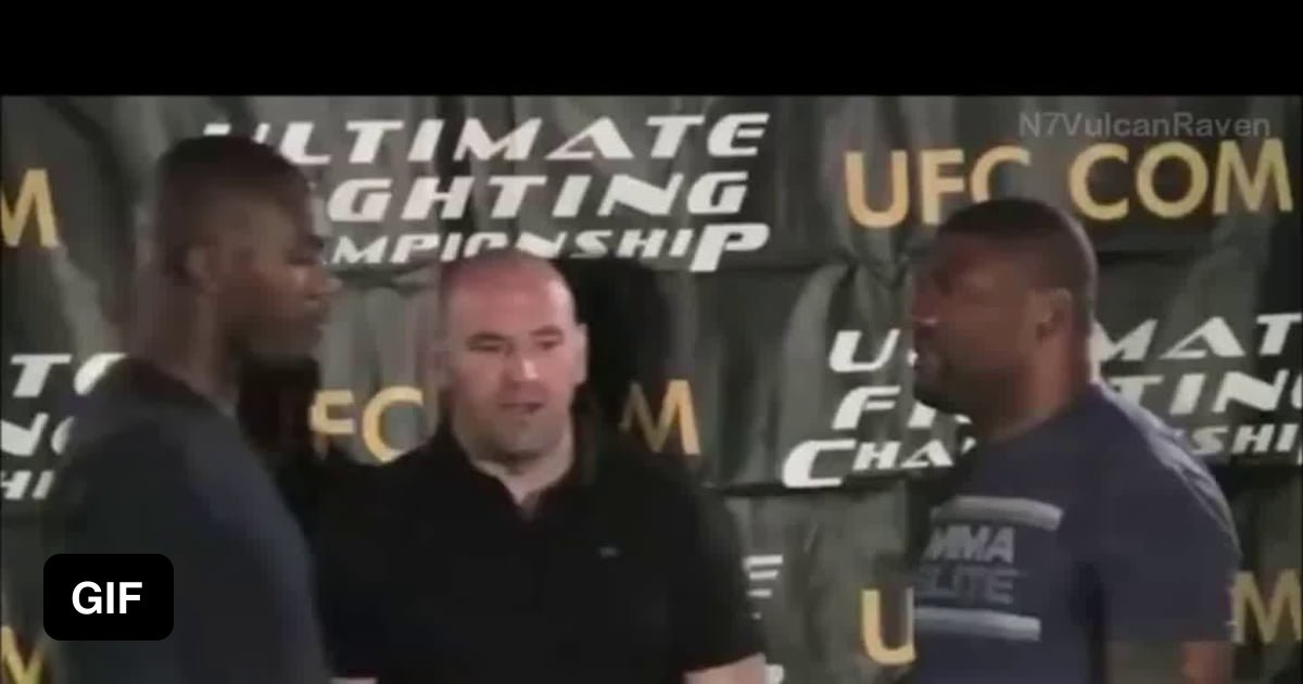 Most intense stare down in UFC history - 9GAG
