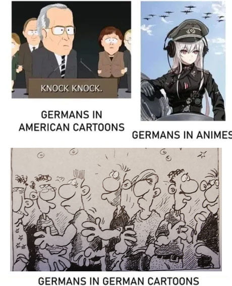 Germans in German cartoons. - 9GAG
