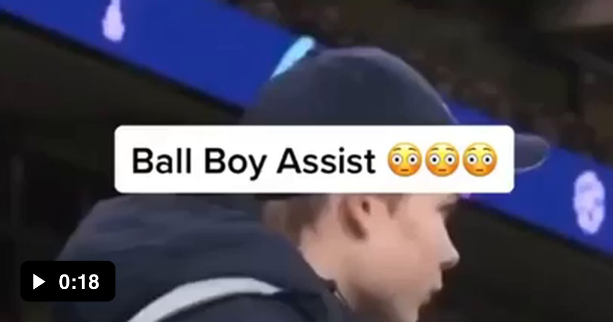 Ball boy throws his own ball to keep the momentum of his team going - 9GAG