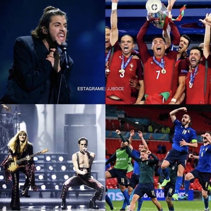 The winner of the Eurovision is also the winner of the Euro Cup ...
