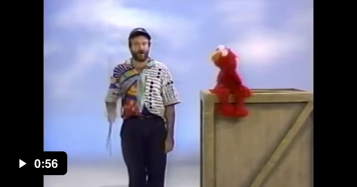 Robin Williams & Elmo bloopers made my morning. Sound on. - 9GAG