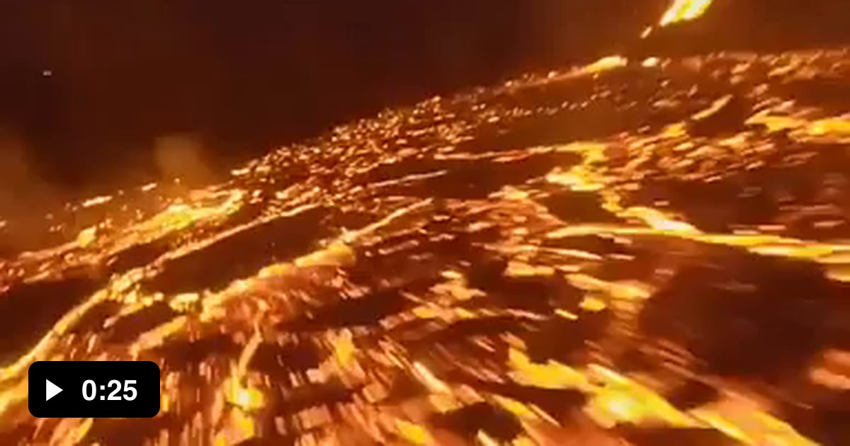 Flying a drone over an erupting volcano - 9GAG