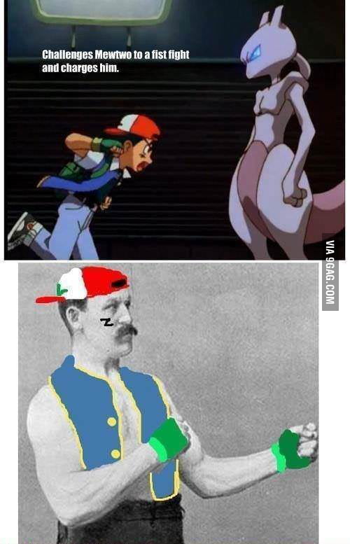 Ash vs Mewtwo - 9GAG