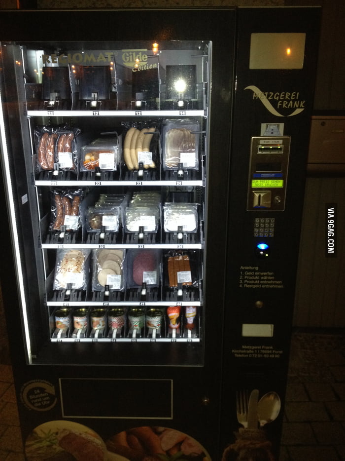 A German "Wurst" vending machine - 9GAG
