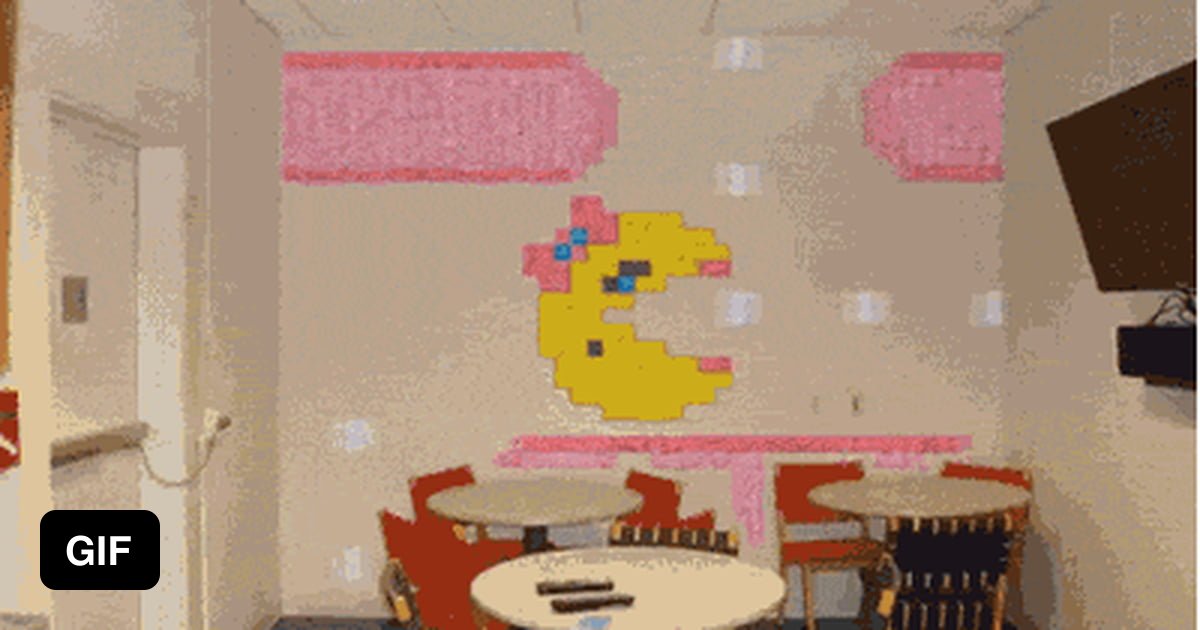 Animation made from post-it notes - 9GAG