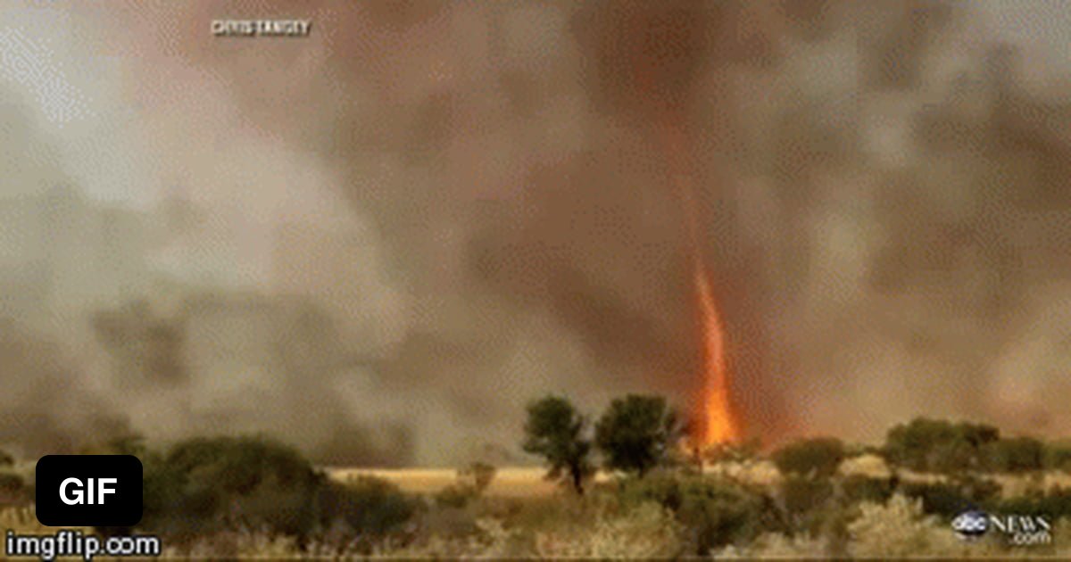Firenado in Australia. - 9GAG