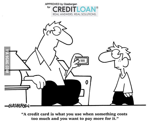 Funny cartoon about credit card usage - 9GAG