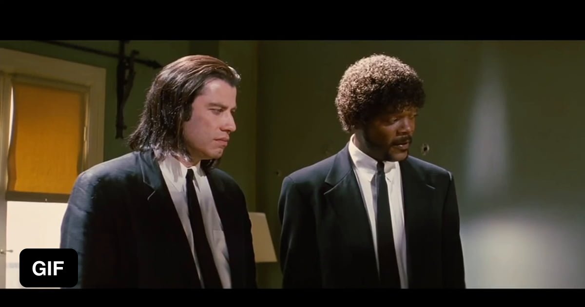 (Pulp Fiction 1994) In the apartment scene bullet holes can be seen on ...