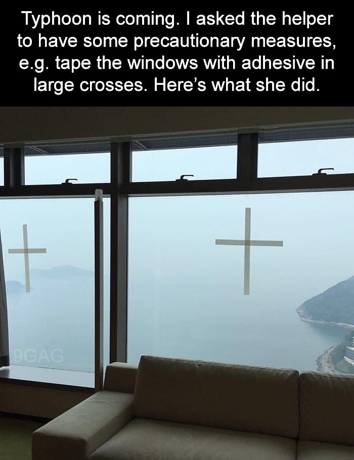 Typhoon is coming... - 9GAG