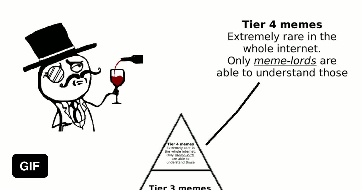 I declare it as our official meme tiers table. From now on, it is your ...
