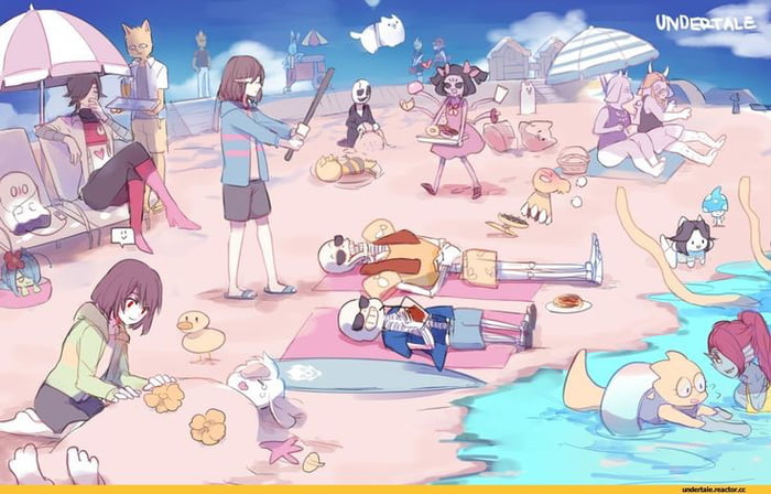 Beach fun [Undertale] - 9GAG
