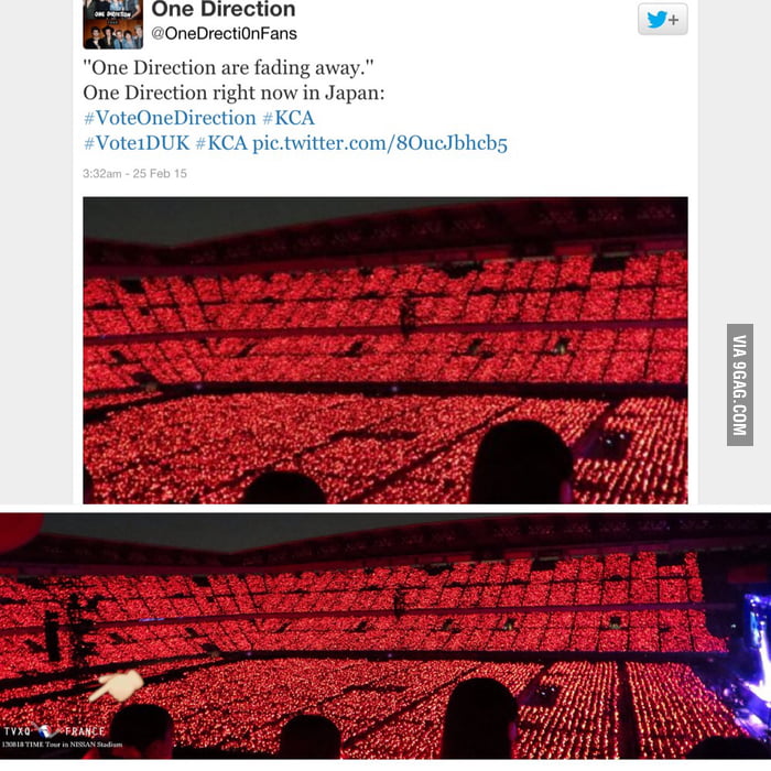 The awkward moment when 1D fans claim the red ocean as theirs This is ...