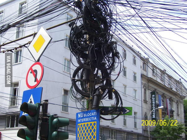 There is good cable management, and there is bad cable management. - 9GAG