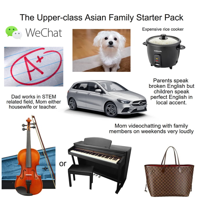 Upper-class Asian Family Starter Pack - 9GAG