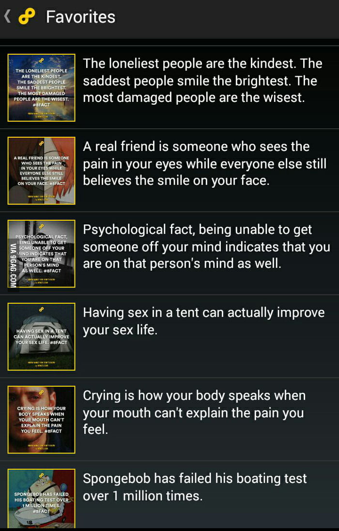 "8fact" should not use the word "facts". - 9GAG